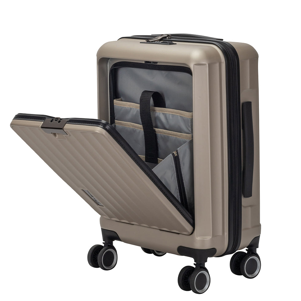 ワンタッチオープン【S】 33L 2～3泊 機内持込サイズ フロントオープン PCポケット付き | TRAVELIST公式